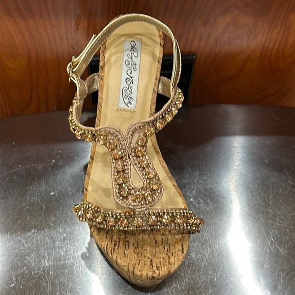 naughty monkey | Shoes | Naughty Monkey Heel Shoes In Rose Gold | Poshmark
